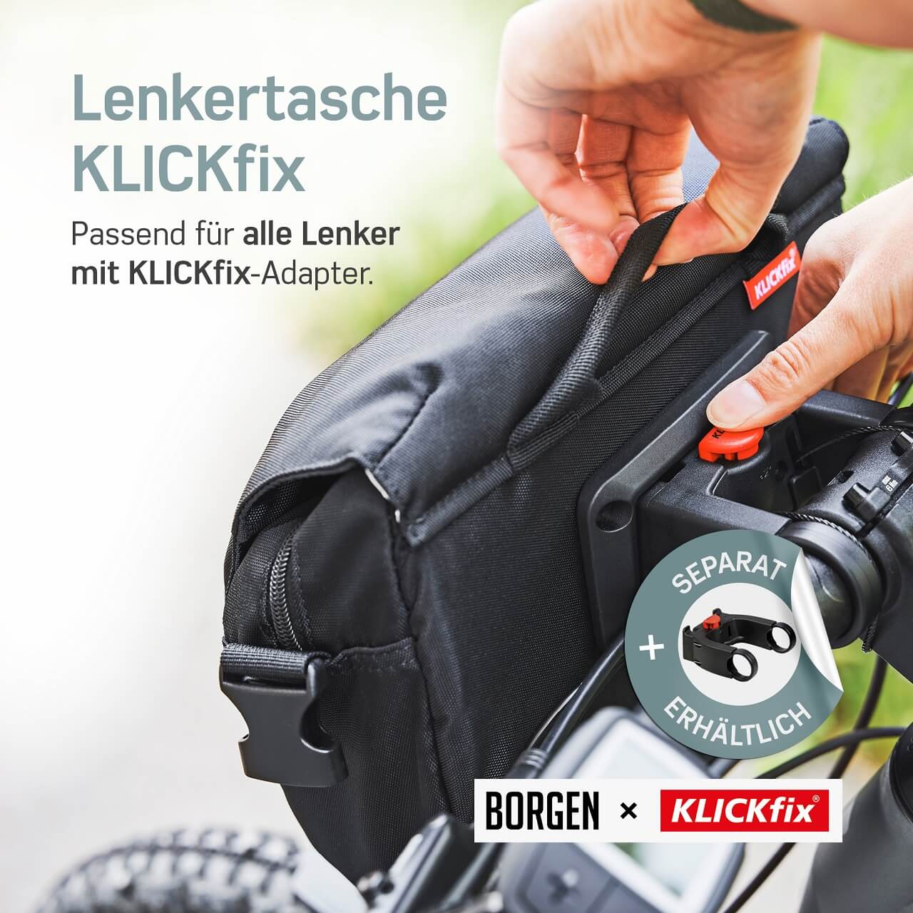 KlickFix Lenkertasche für dein E-Bike » Platz, Schutz & Komfort ...